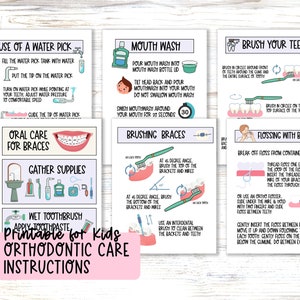 Tooth Brushing & Flossing Sticker Chart, Weekly Reward Chart for Kids ...