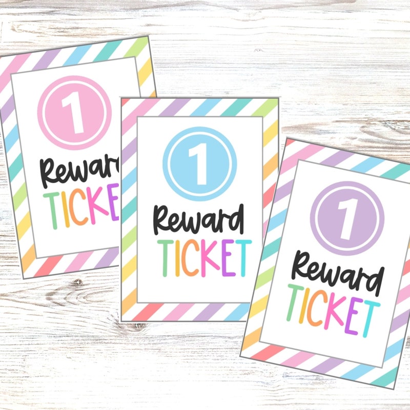 Reward Tickets - Etsy