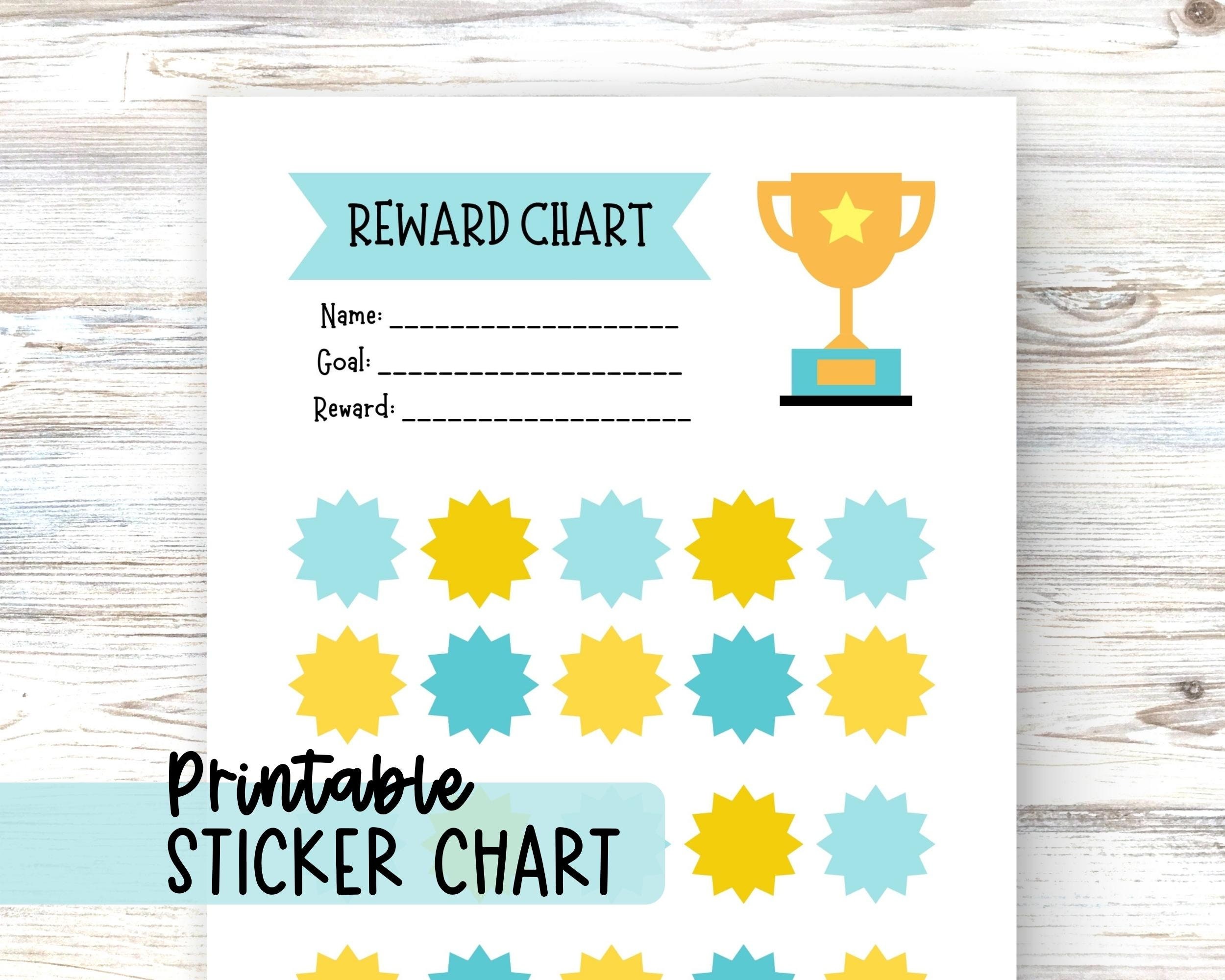 Reward Chart for Positive Reinforcement, Printable Good Behavior ...