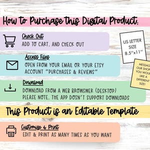 Editable House Rules Chart for Kids and Families, Household Rules Chart ...