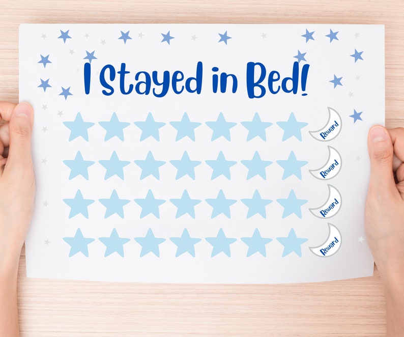 Printable Sleep Chart and I Stayed in Bed Reward Calendar - Etsy