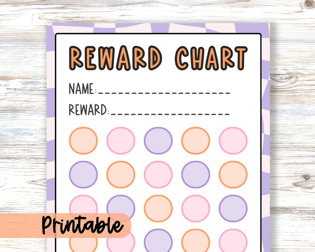 Reward Chart for Kids, Printable Autumn Sticker Chart Positive Behavior ...