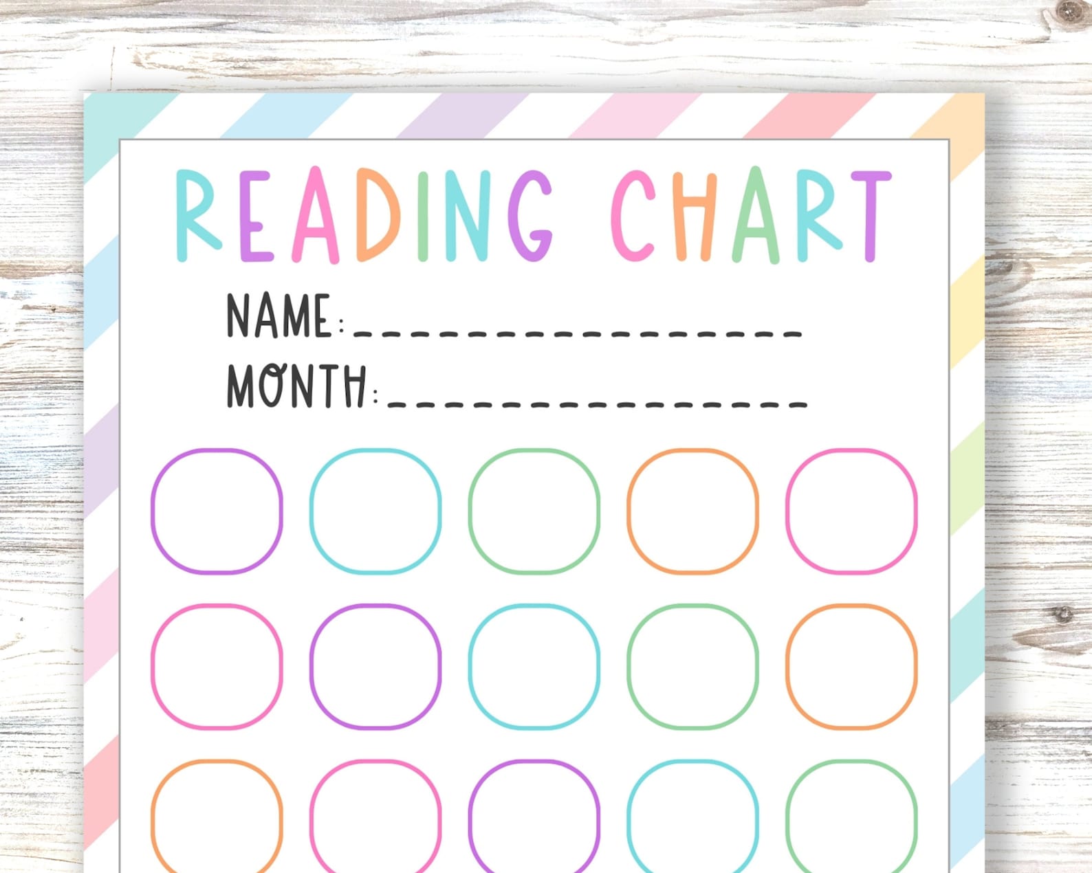 School Reading Log, Reading Reward Chart, 20 Minute Daily Homework ...