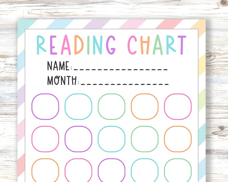 School Reading Log, Reading Reward Chart, 20 Minute Daily Homework ...