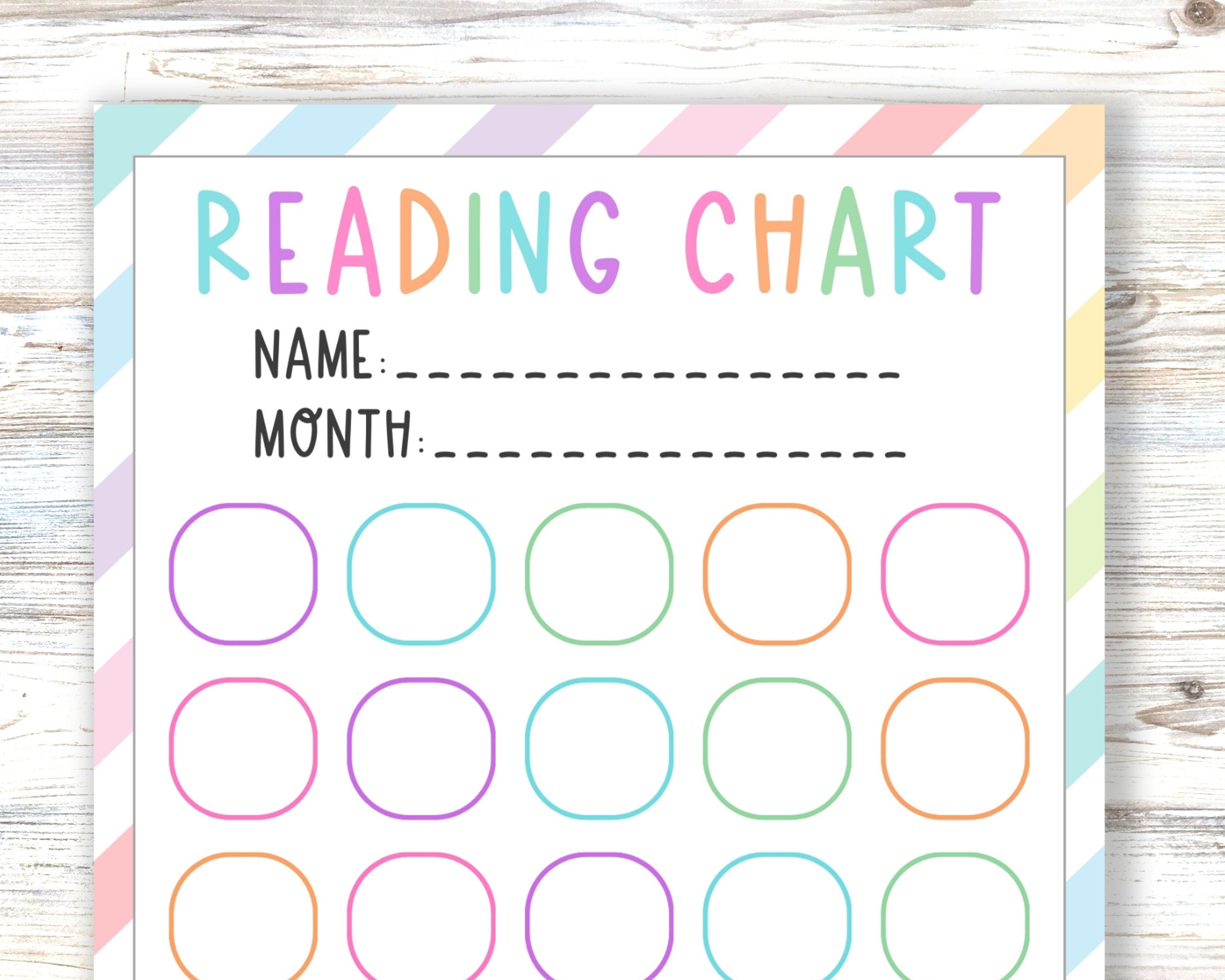 School Reading Log, Reading Reward Chart, 20 Minute Daily Homework ...