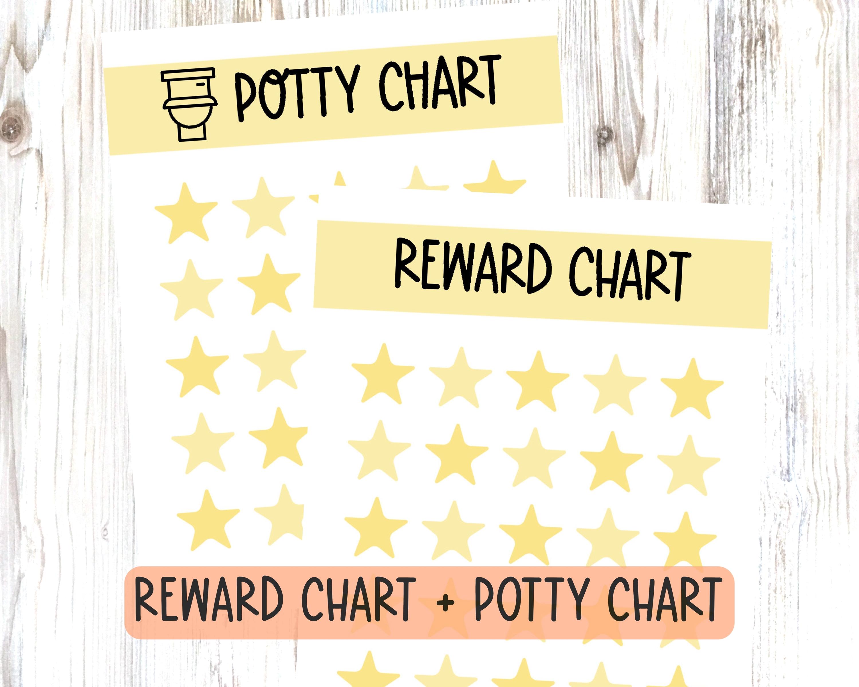 Printable Rainbow Reward Chart for Kid Sticker Chart Positive Behavior ...