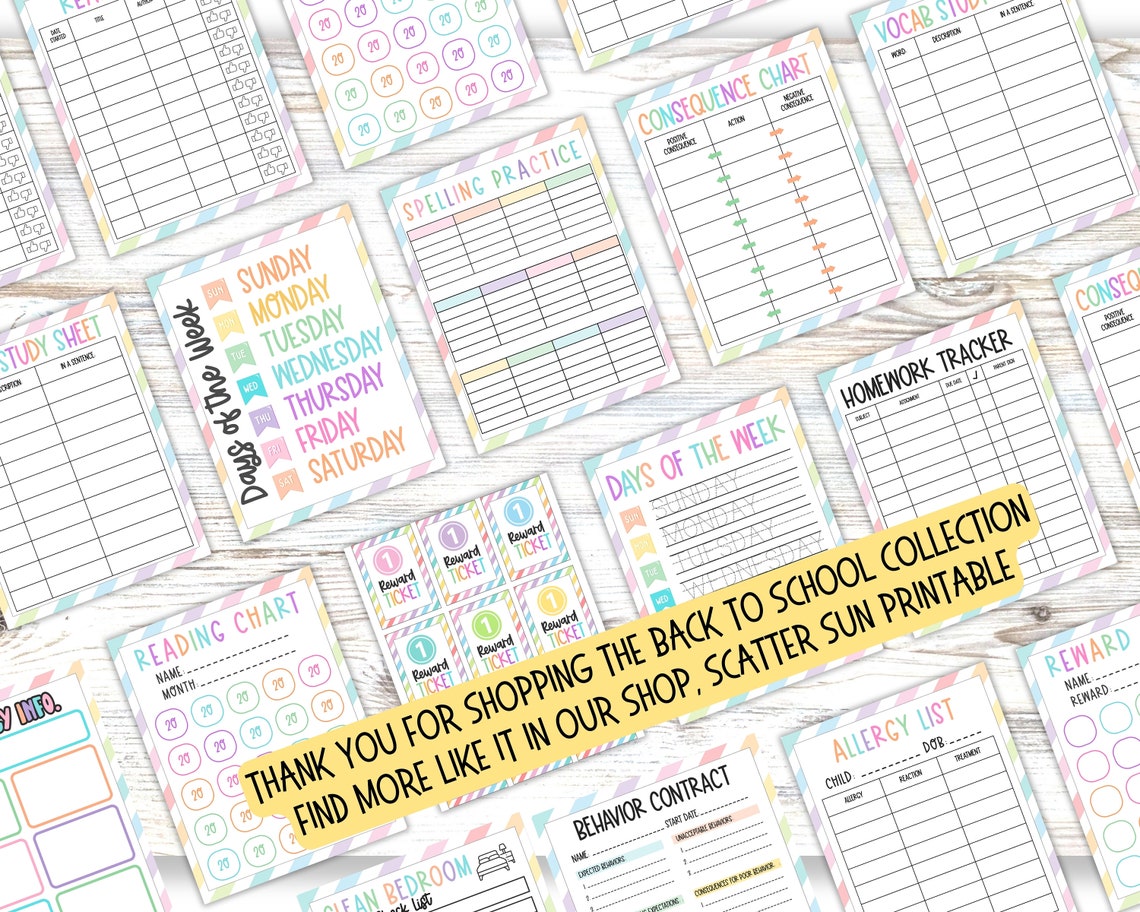 Reward Ticket for Kids Good Behavior, Printable Prize Box System ...