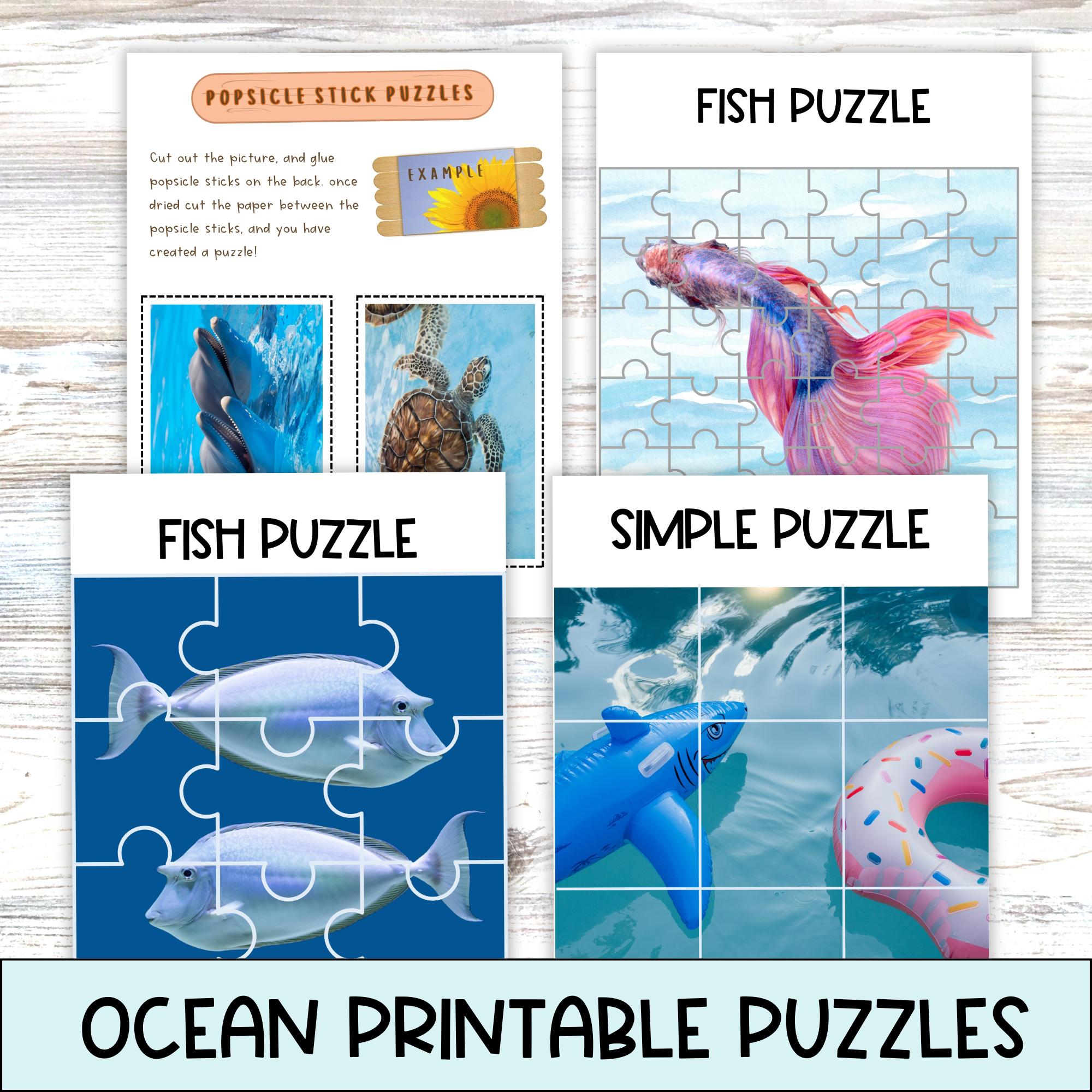 Under the Sea Activities, Printable Party Games, Learning Worksheets ...