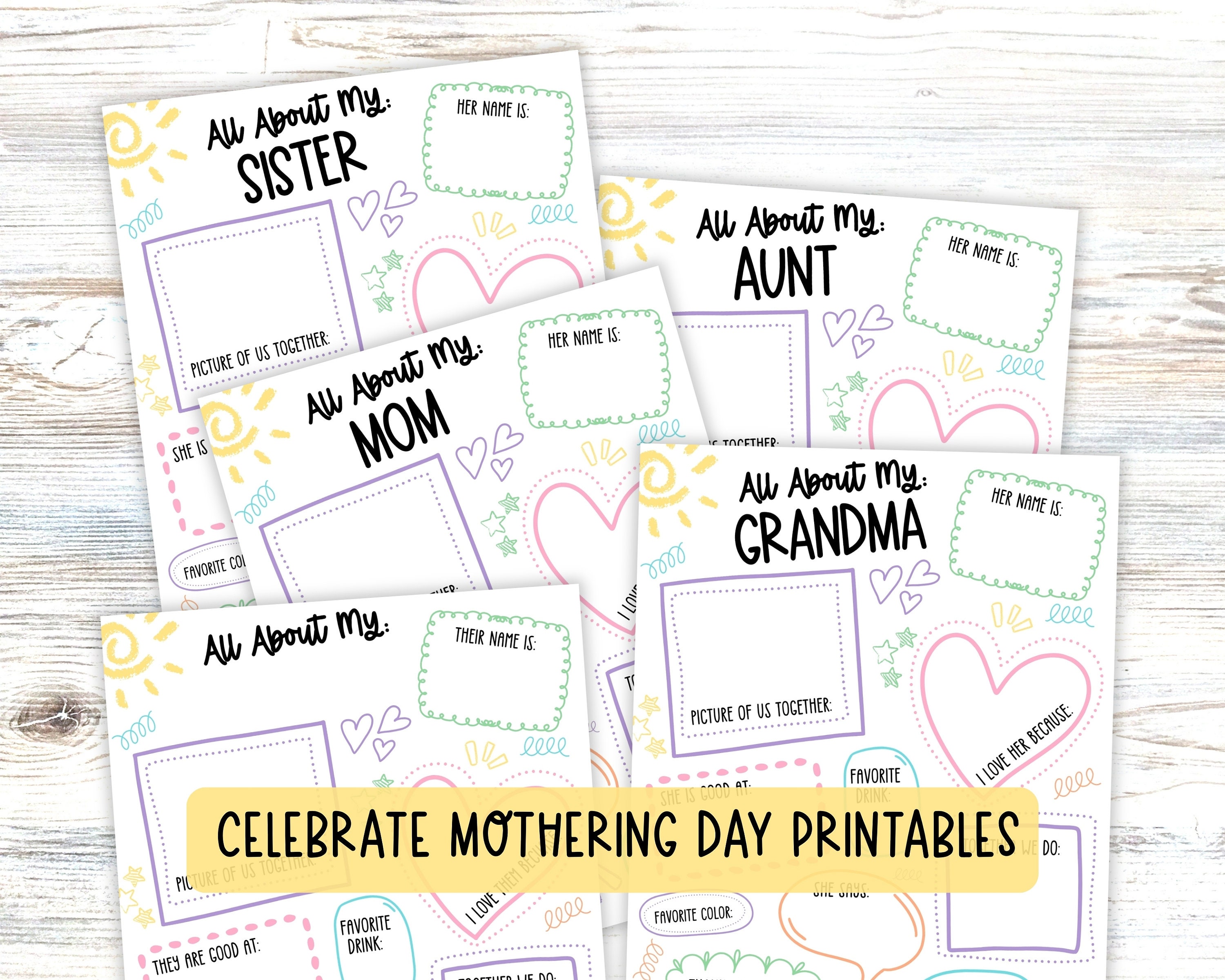 All About My Favorite People Printable Gift Bundle, Classroom Activity ...