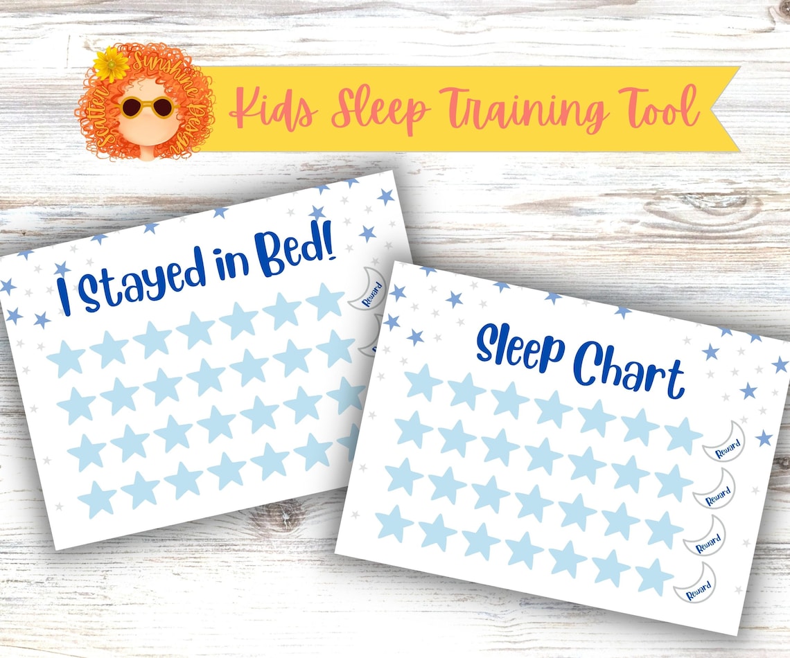Printable Sleep Chart and I Stayed in Bed Reward Calendar - Etsy