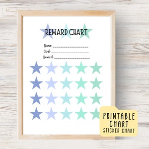 Reward Chart for Kid Sticker Chart Positive Behavior Teen Reward System ...