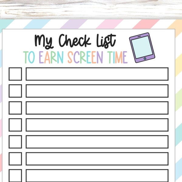 Teen Hygiene Chart - Etsy