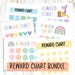 Printable Rainbow Reward Chart for Kid Sticker Chart Positive Behavior ...