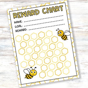 Printable Bee's Reward Jar for Kids, Classroom Positive Behavior Reward ...