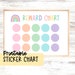 Printable Rainbow Reward Chart for Kid Sticker Chart Positive Behavior ...
