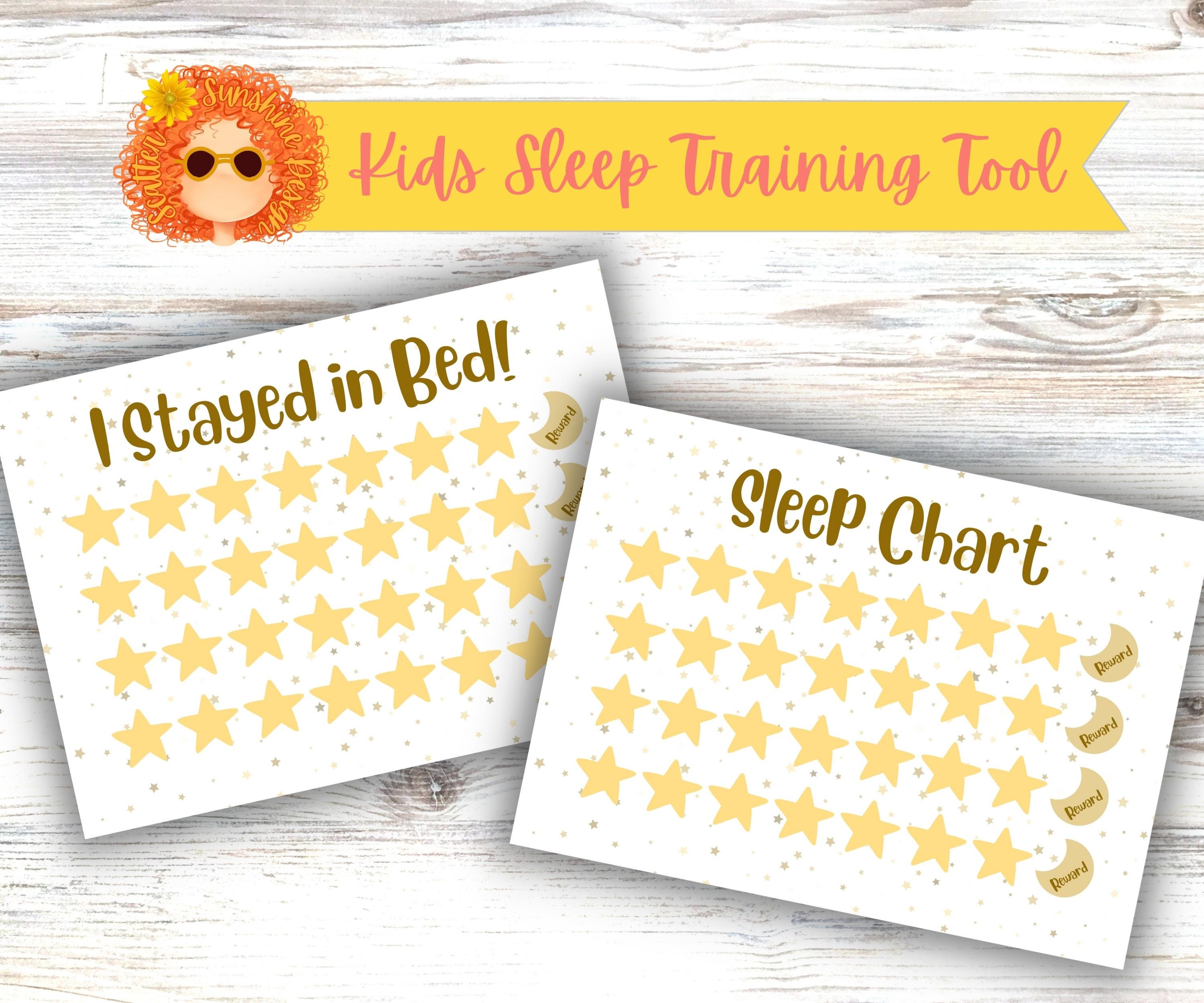 Stay in Bed Sticker Chart for Sleep Training Toddlers - Etsy