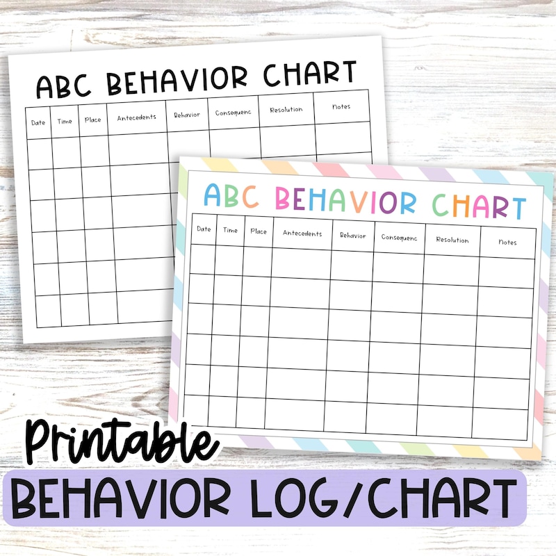 Behavior Chart - Etsy