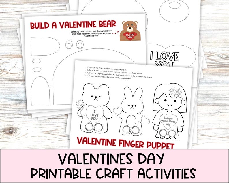 Multiple Build-a-craft, Valentines Day Activities for Kids, Rocket Ship ...