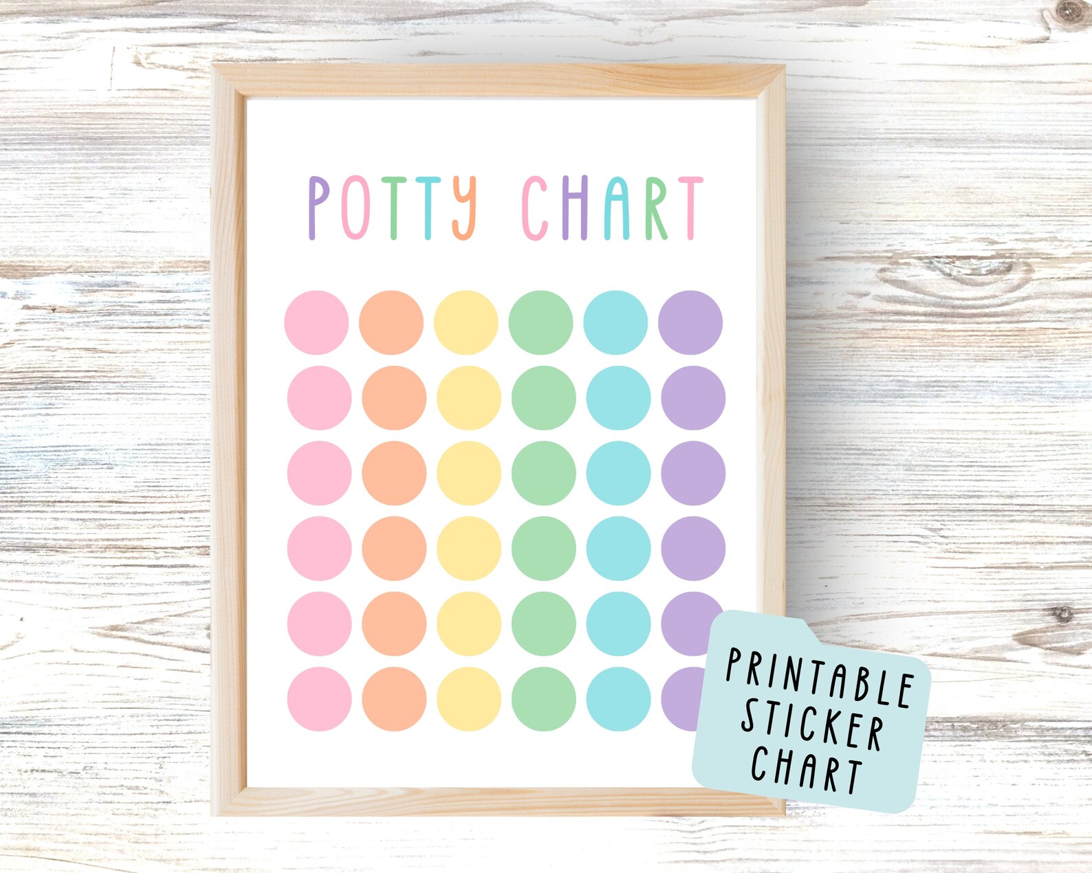 Potty Training Sticker Chart for Kids, Toddler Reward Chart Poop & Pee ...