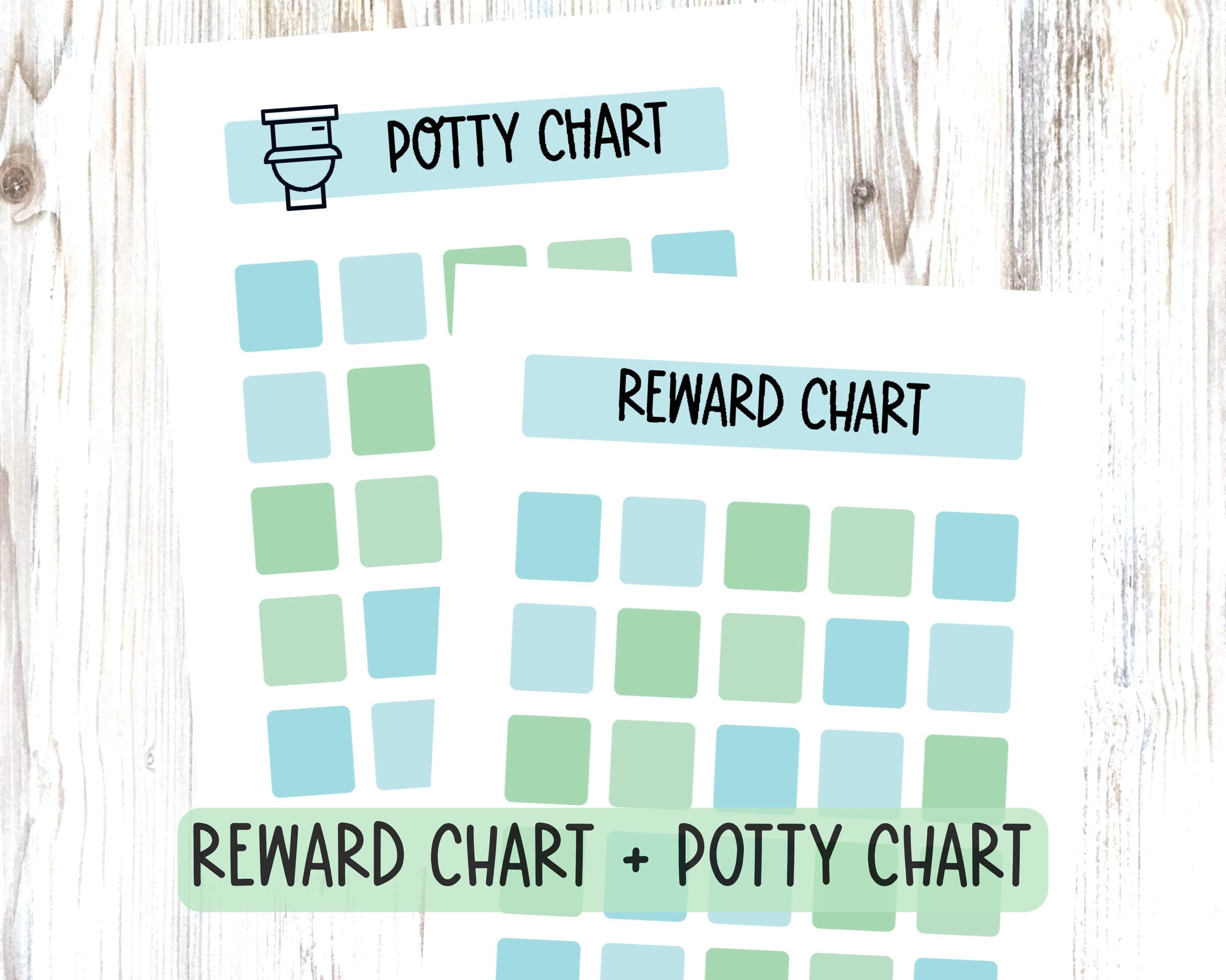 Editable Reward Chart for Kid Sticker Chart for Positive Behavior Teen ...