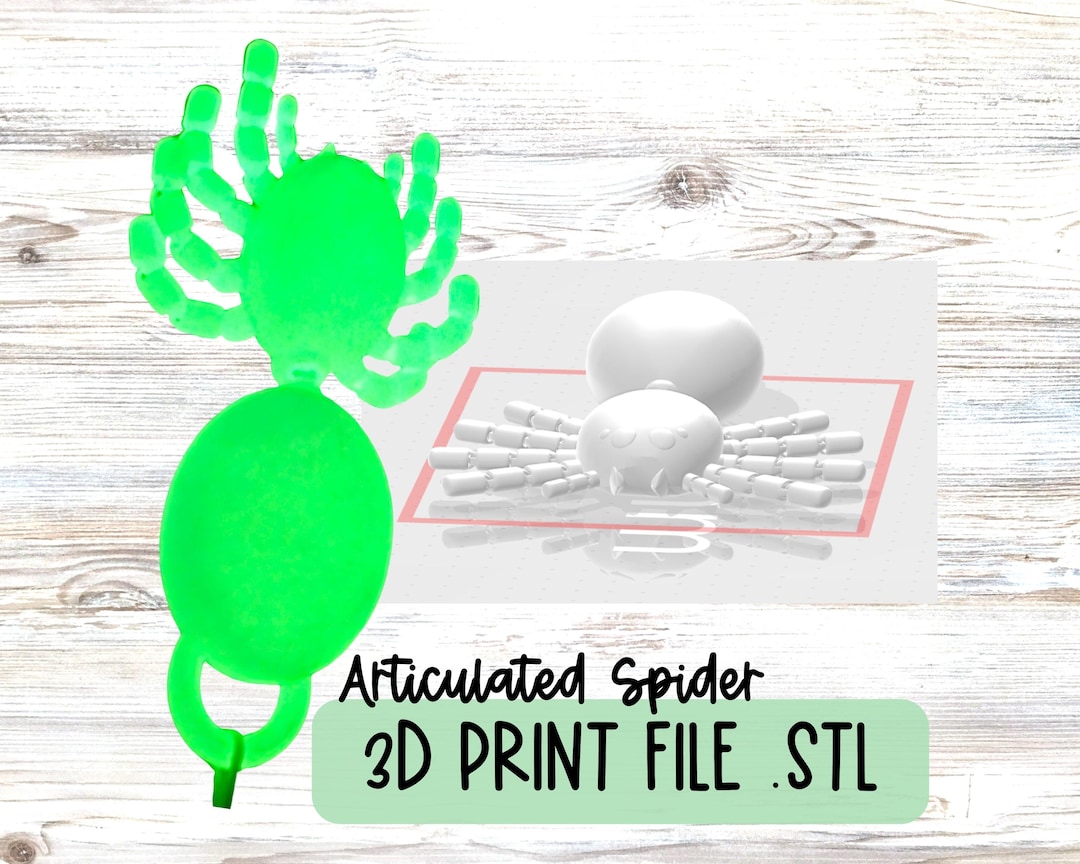 Articulating Spider 3D Print STL File, Fidget Toy - Etsy