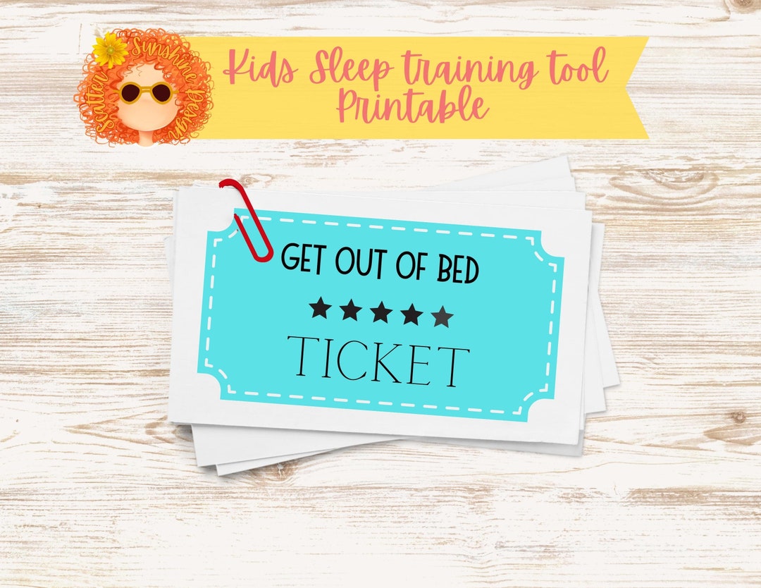 Bedtime Pass for Sleep Training Toddlers Printable Get Out of - Etsy