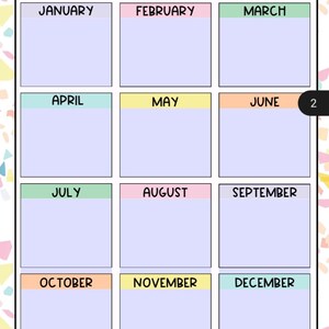 Birthday Tracker, Family Birthday Calendar, Classroom Birthday Chart ...