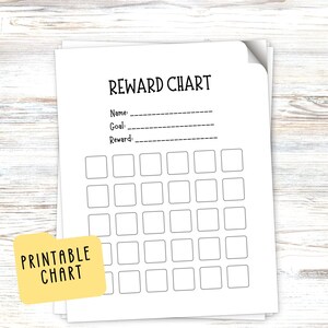 Editable Reward Chart for Kid Sticker Chart Positive Behavior Teen ...