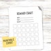 Editable Reward Chart for Kid Sticker Chart Positive Behavior Teen ...