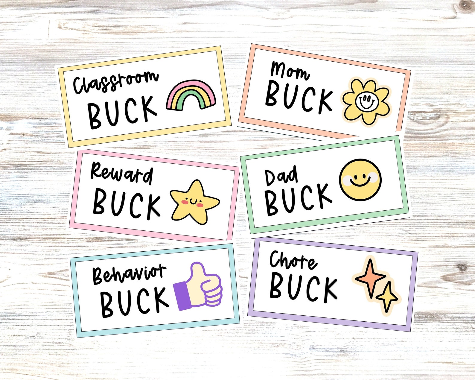 Reward Punch Card, Allowance Ledger, Behavior Sticker Chart, Printable ...