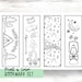 Color Your Own Bookmark Printable Camping Coloring Page for Kid Summer ...