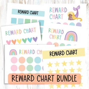 Editable Reward Chart for Kid Sticker Chart for Positive Behavior Teen ...