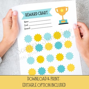 Reward Chart for Positive Reinforcement, Printable Good Behavior ...