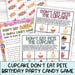 Don't Eat Pete the Cupcake, Fun Easy Birthday Party Activity or Kids ...