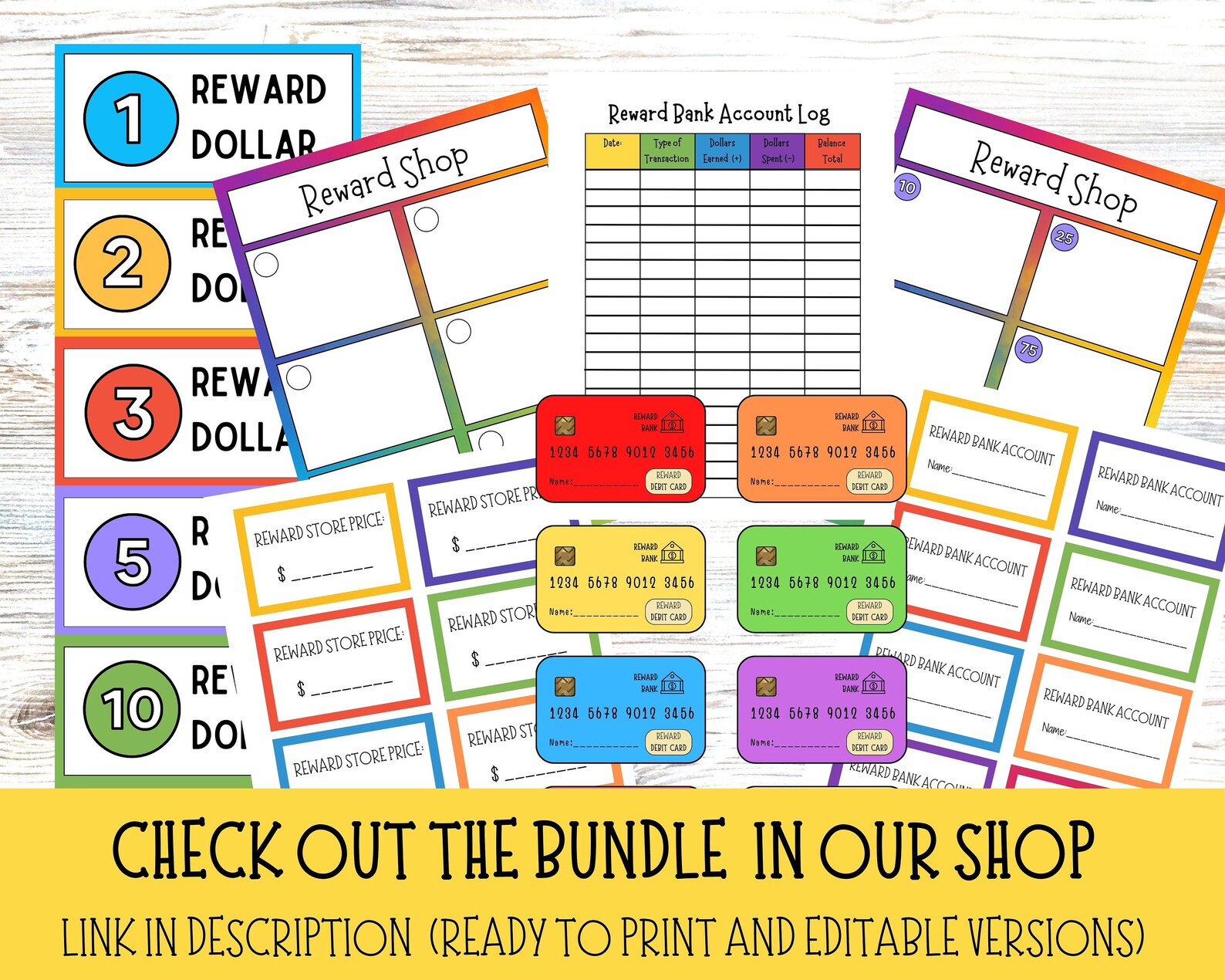 Reward Dollar Reward Money Good Behavior Reward System for - Etsy