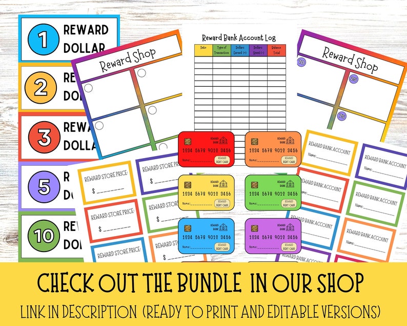 Reward Dollar Reward Money Good Behavior Reward System for - Etsy