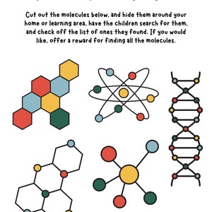 Molecule Scavenger Hunt Game Printable STEM Learning Activity Science ...