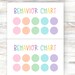 Printable Rainbow Reward Chart for Kid Sticker Chart Positive Behavior ...