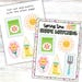 Spring Matching Game for Preschool Learning Shape Cut-outs and Color ...