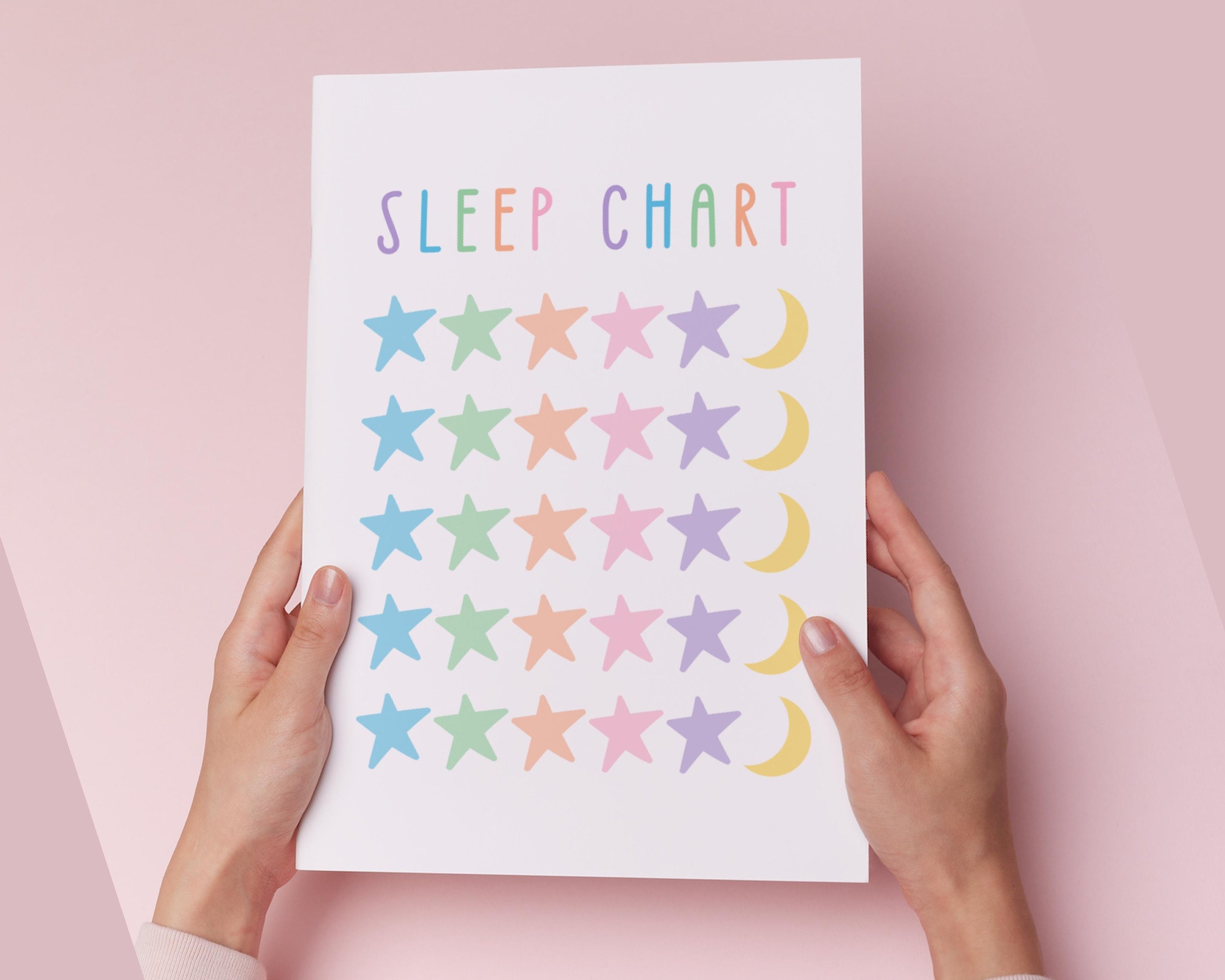 Sleep Chart Toddler Stay in Bed Sticker Chart Printable Reward System ...