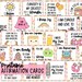 Daily Affirmation Cards for Kids, Back to School Quote Cards, Lunch Box ...
