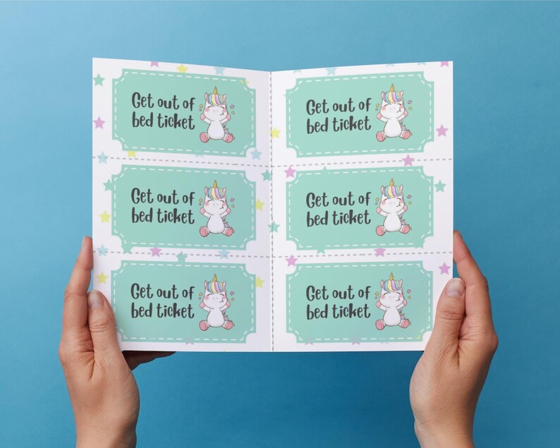 Bedtime Pass for Sleep Training Toddlers, Printable Get Out of Bed ...