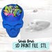 Skull Candy Bowl STL File, 3D Printable Skeleton Head for Spooky Décor ...