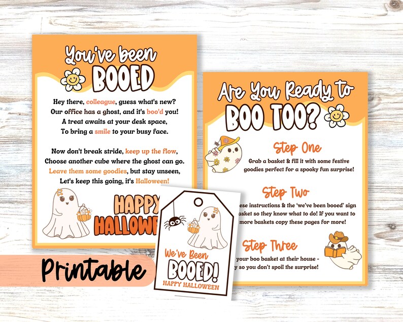 You've Been Booed, We've Been Booed, Halloween Printable, Halloween ...