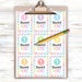 Reward Ticket for Kids Good Behavior, Printable Prize Box System ...