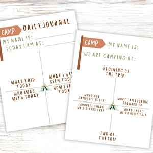 Printable Bucket List & Summer Camp Reflection Prompted Journal for ...