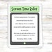 Screen Time Rules Editable Template, Screen Safety Rules Families and ...