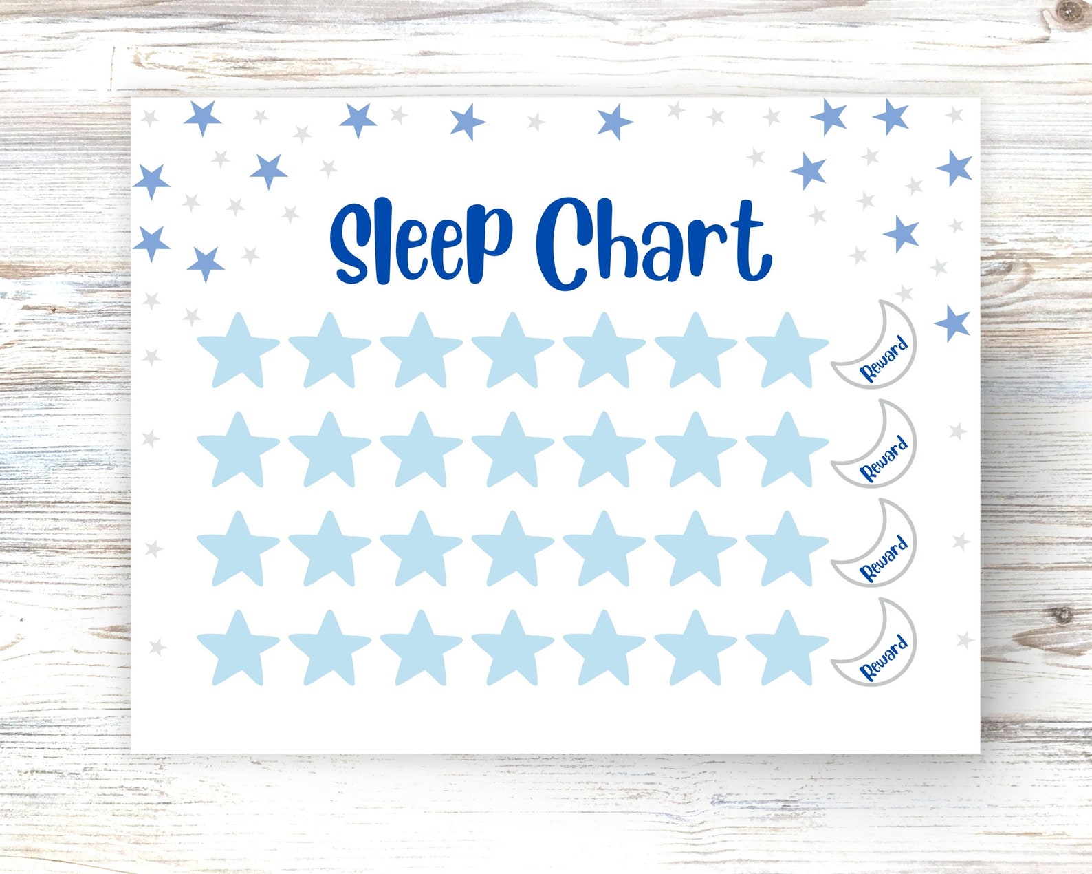 Printable Sleep Chart and I Stayed in Bed Reward Calendar, Sleep ...