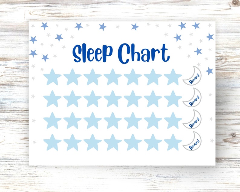 Printable Sleep Chart and I Stayed in Bed Reward Calendar, Sleep ...