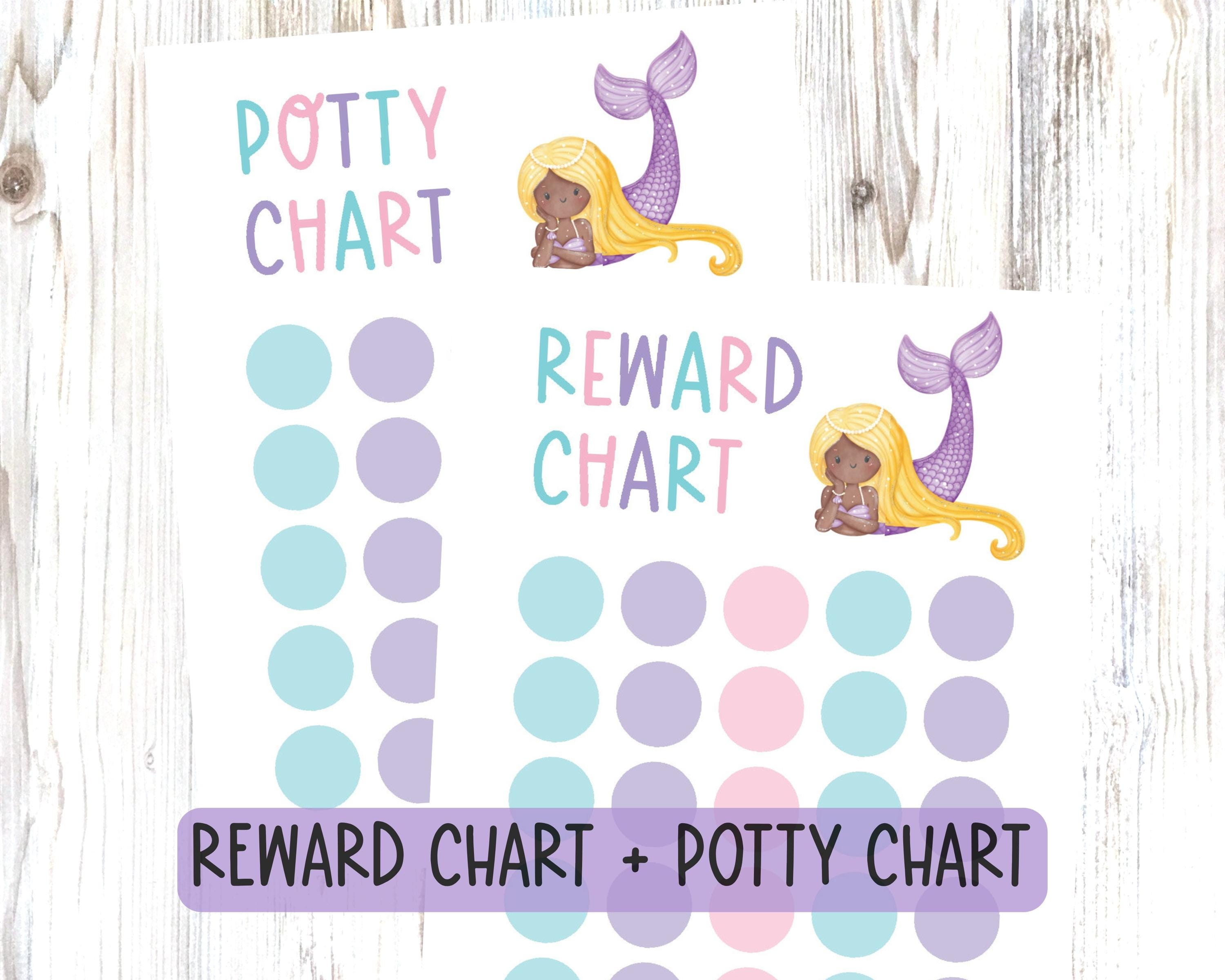 Printable Rainbow Reward Chart for Kid Sticker Chart Positive Behavior ...